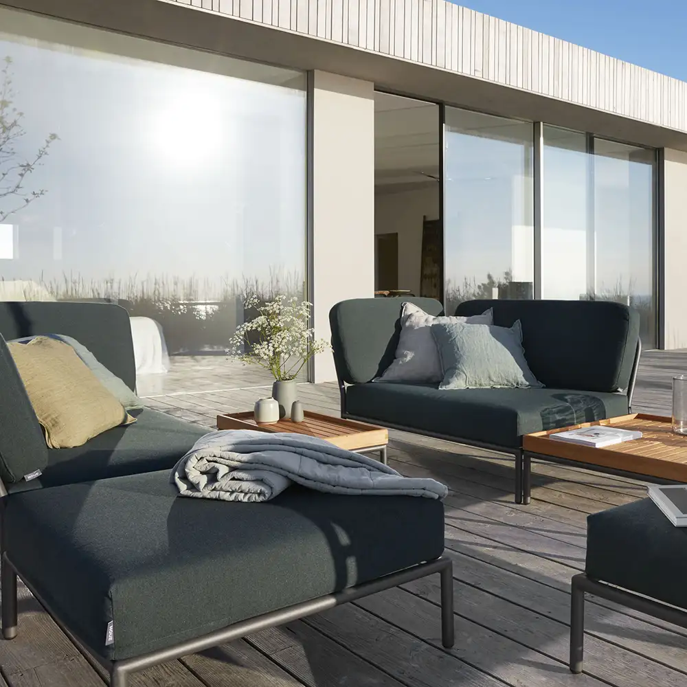 Houe Level lounge sofa alpine heritage rechts ecke aluminium | Kaufen ...